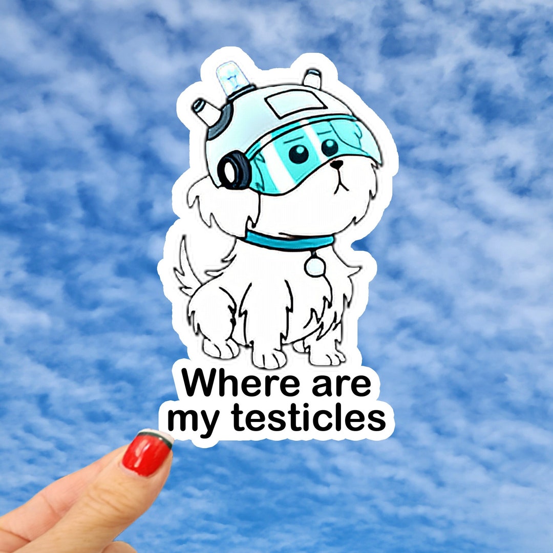Rick and Morty Snowball Snuffles Sticker, Snowball Dog Sticker, Rick ...