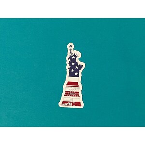 Statue of Liberty Flag Sticker, NYC Sticker, New York City Sticker ...