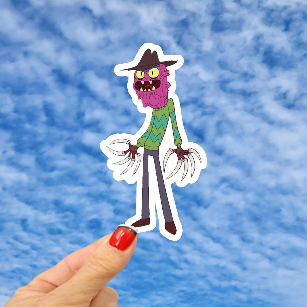 Rick and Morty Scary Terry Sticker, Scary Terry Sticker, Rick and Morty ...