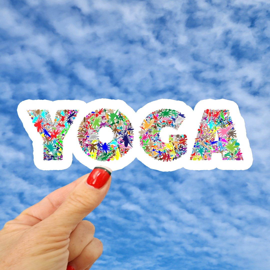 Yoga Sticker, Gym Sticker, Fitness Sticker, Workout Sticker, Zen ...