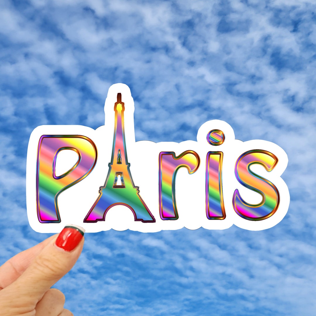 Paris Sticker, Paris Landmark Sticker, Eiffel Tower Sticker, Paris ...