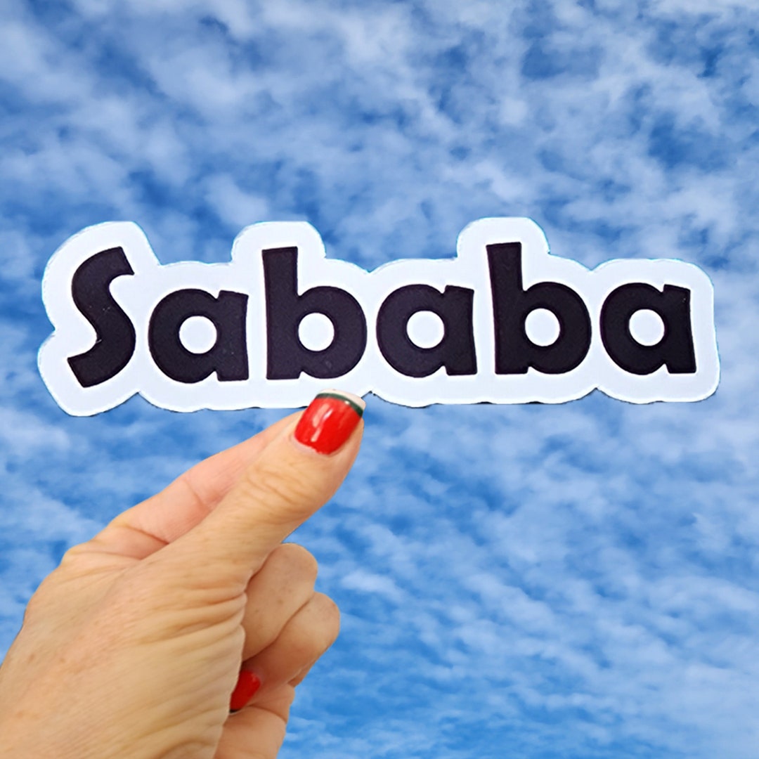 Sababa Sticker, All Good Sticker, Israel Hebrew Word Sticker, Hebrew ...