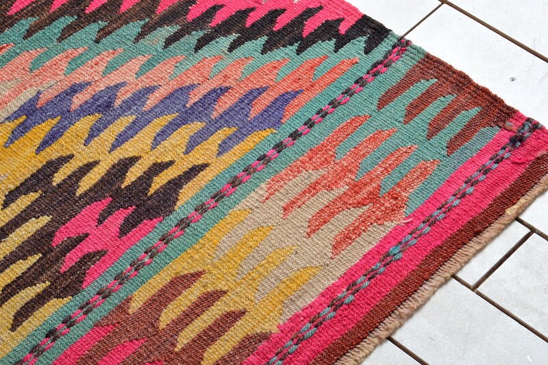Bohemian Kilim Rug 5.7 Ft X 8.7ft 177x268 Cm Anatolian | Etsy