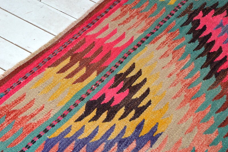 Bohemian Kilim Rug 5.7 Ft X 8.7ft 177x268 Cm Anatolian | Etsy
