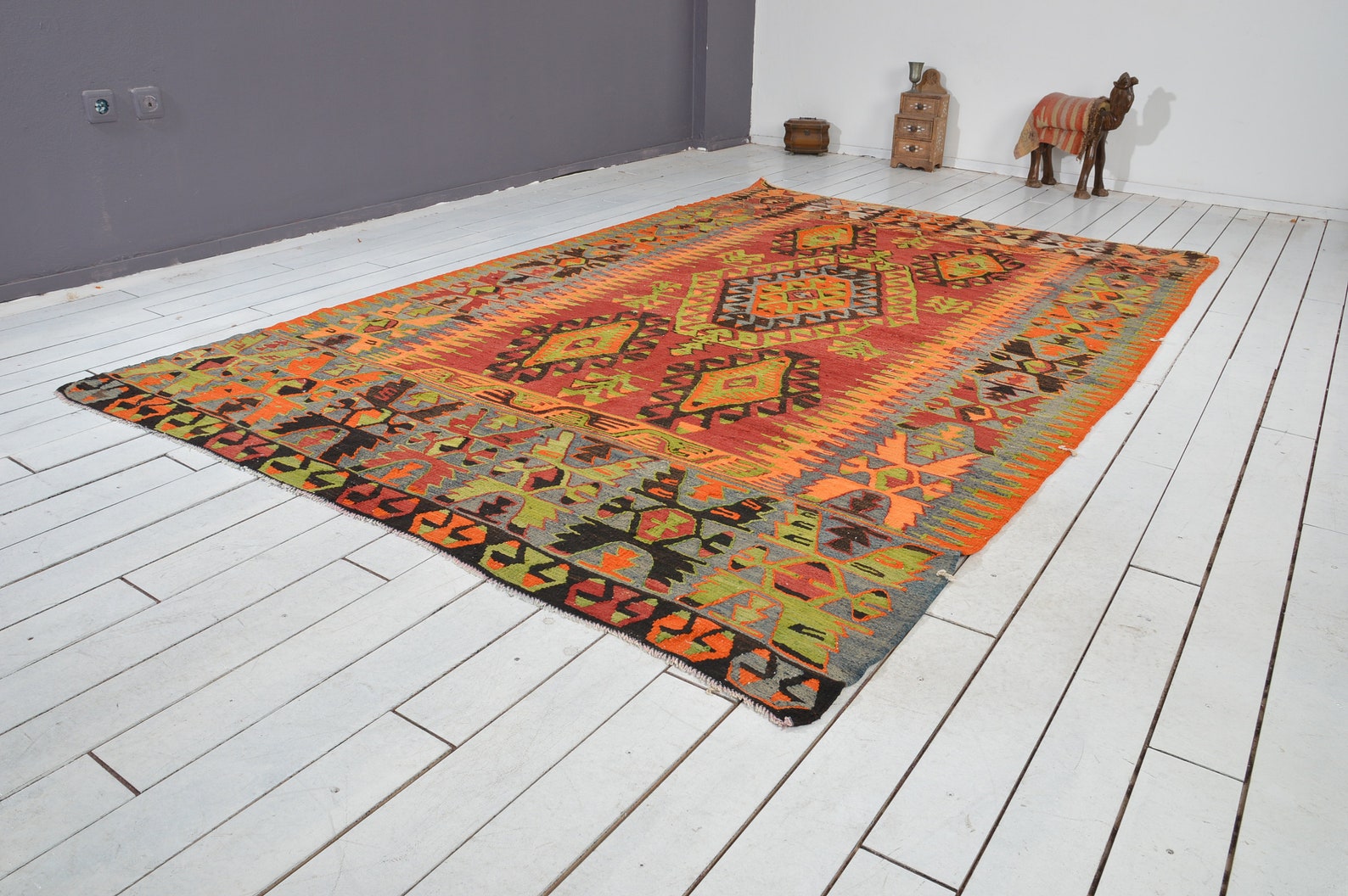 Kilim Rug 5.5ft X 8.7 Ft 170x270 Cm Large Kilim Rug Home - Etsy