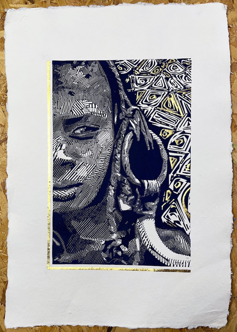 Himba Tribesman With a Nigerian Batik Pattern - Etsy
