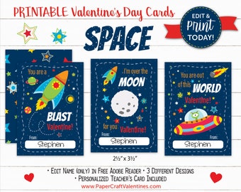 Space valentine | Etsy