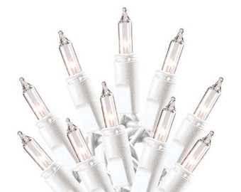 20 Count Light String / Strand / Set White Cord Clear Teeny Rice Light ...