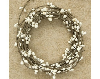 Garland - Wispy Pip Berry - 5' Feet or 60" - Ivory / Vanilla / Cream ...