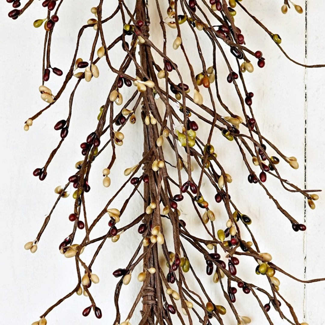 Garland - Pip Berry - 4.5' Feet / 54" - Oaklawn Garland - Burgundy ...