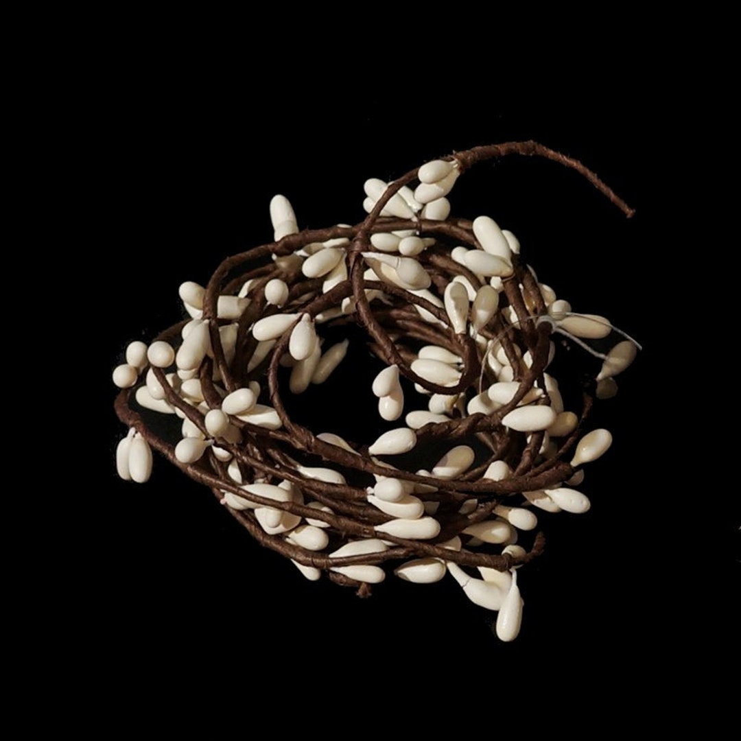 Garland - Pip Berry Single Strand / String Garland 6 Feet / 72" - Ivory ...