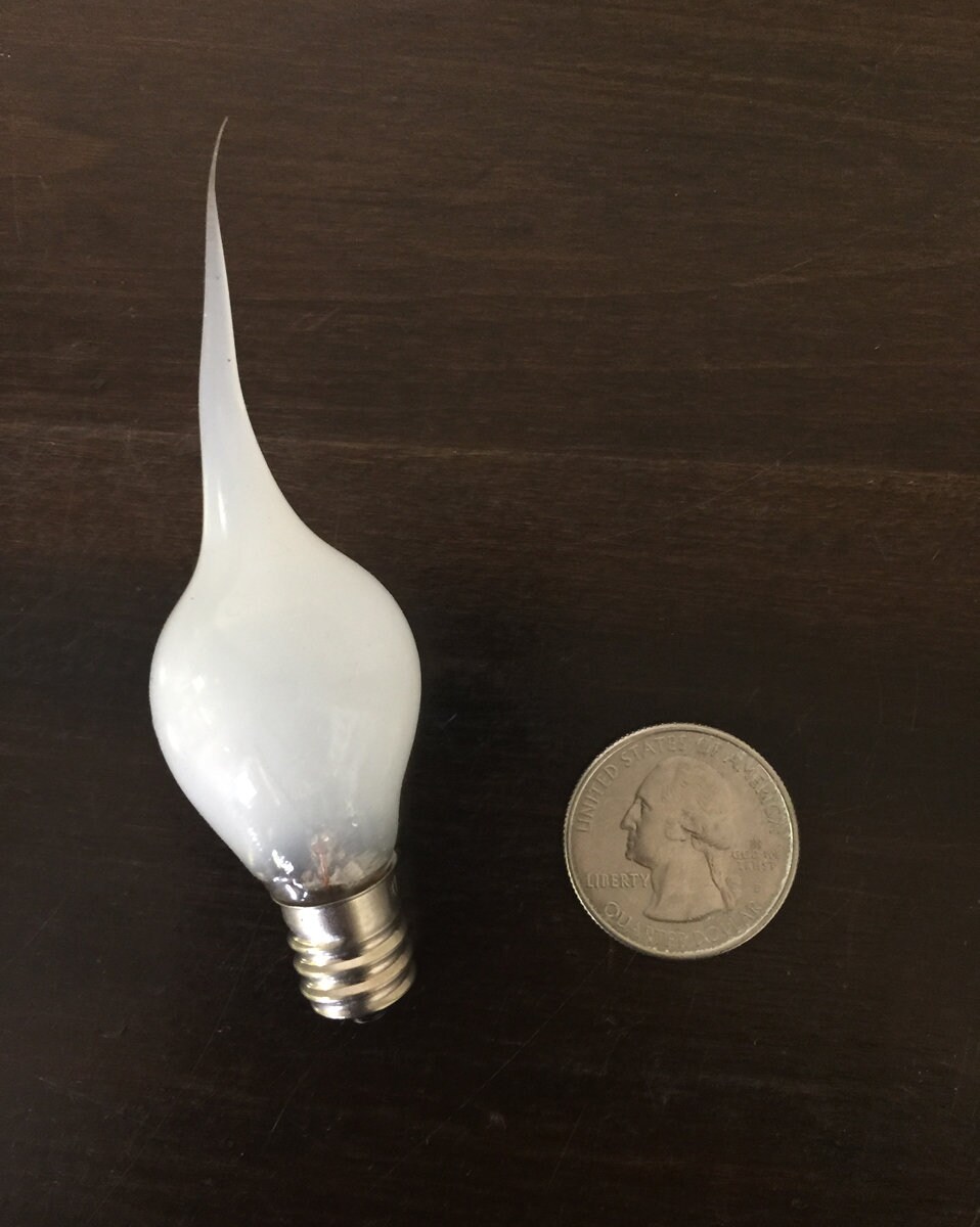 Silicone Dipped Flame Tip Large Light Bulb 6 Watt Sold in - Etsy