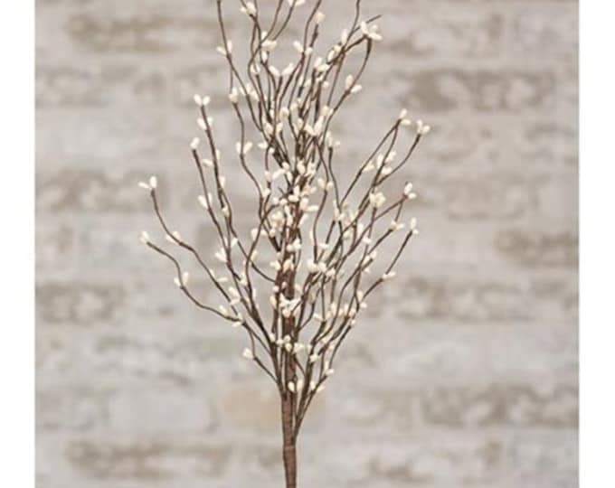 Pip Berry Floral Pick / Spray / Stem - 20" High - Ivory / Vanilla ...
