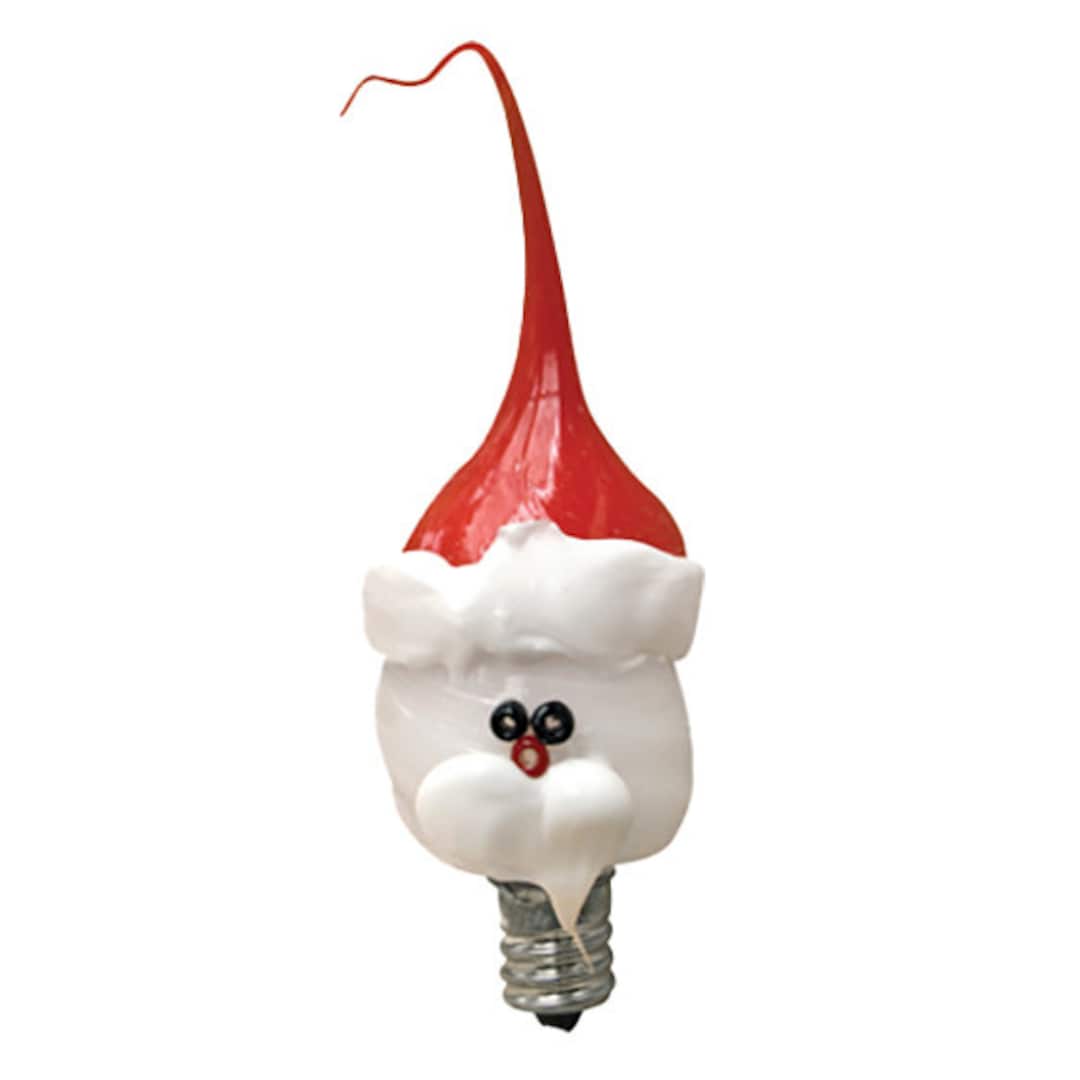 Novelty Silicone Dipped Light Bulb - Santa Claus - Candelabra Socket ...