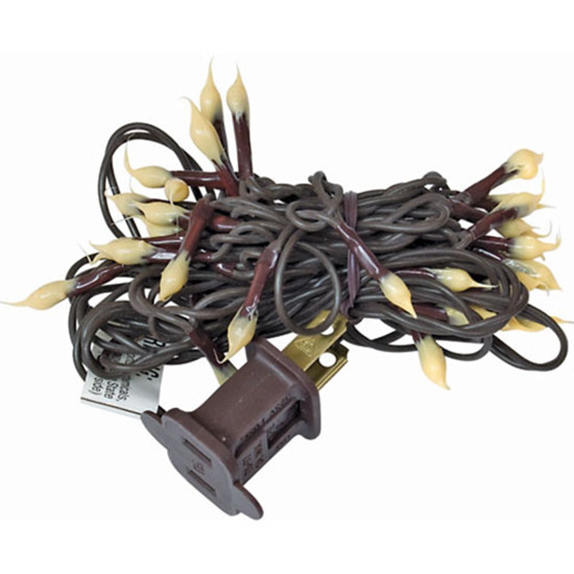 35 Count Silicone Dipped Teeny Bulbs Light String Strand Set - Brown ...