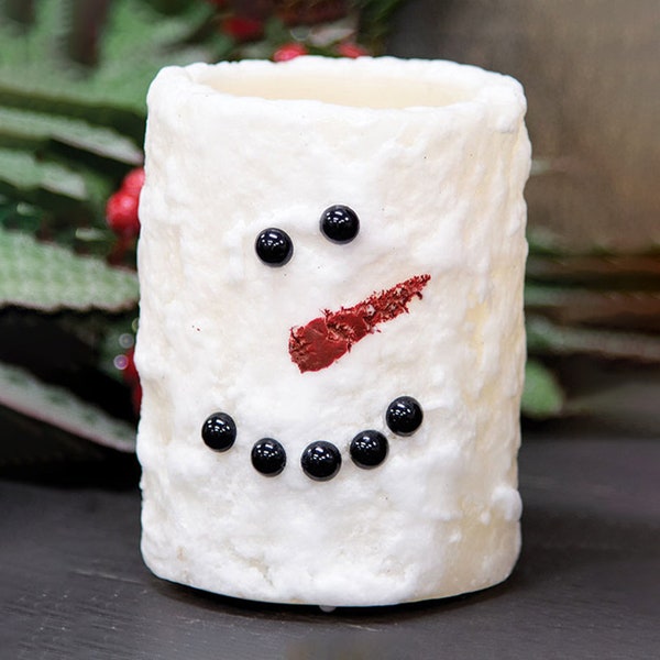 Snowman Candle - Etsy