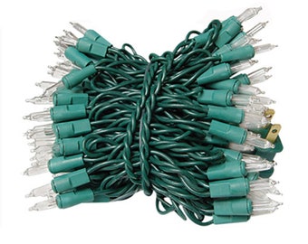 10 Count Light String / Strand / Set Brown Cord Clear | Etsy