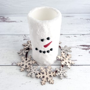 Glittered Natural Wood Snowflake Candle Ring / Mini Wreath 4.5 Inner ...