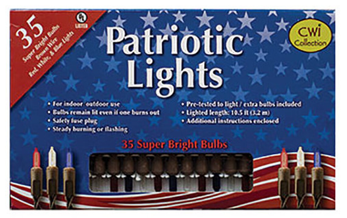 35 Count Light String / Strand / Set Brown Cord Red | Etsy