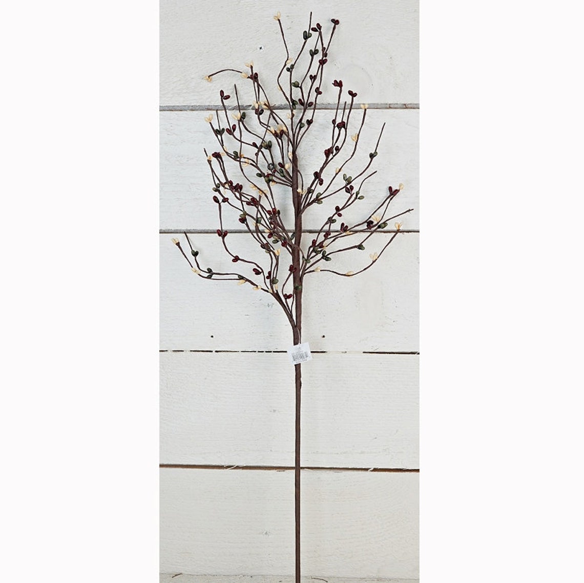 Pip Berry Floral Pick / Spray / Stem - 20" High - Farm House - Burgundy ...