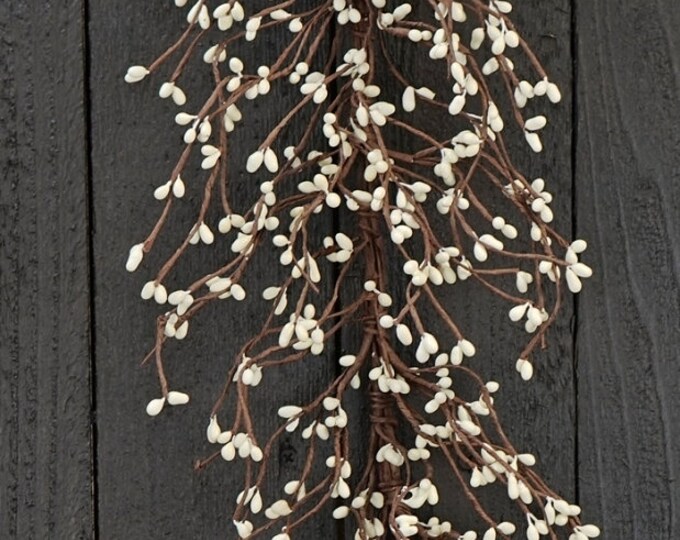 Garland - Pip Berry - 4.5' Feet / 54" - Vanilla / Ivory / Cream ...