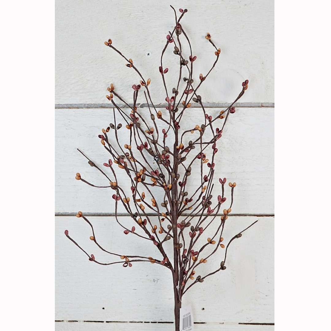 Pip Berry Floral Pick / Spray / Stem - 20" High "rustic Mix" - Mauve ...