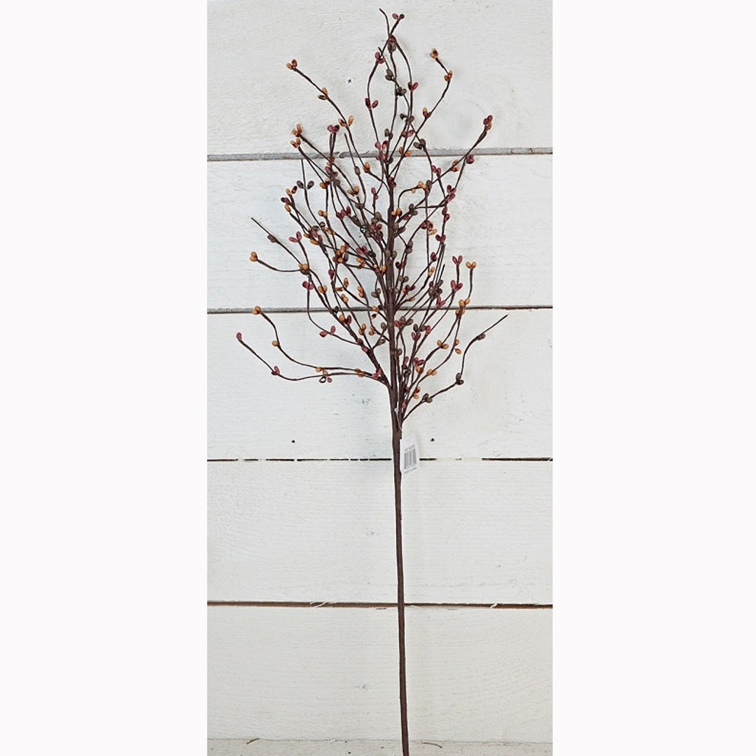 Pip Berry Floral Pick / Spray / Stem 20 High vintage Rose Burgundy ...