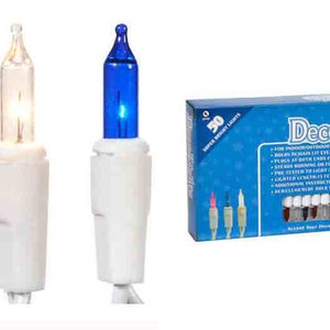 50 Count Light String / Strand / Set White Cord Red | Etsy