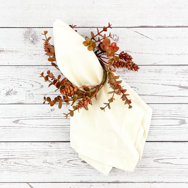 Orange Eucalyptus & Hops Candle/napkin Ring 2.5" Inner Diameter ...