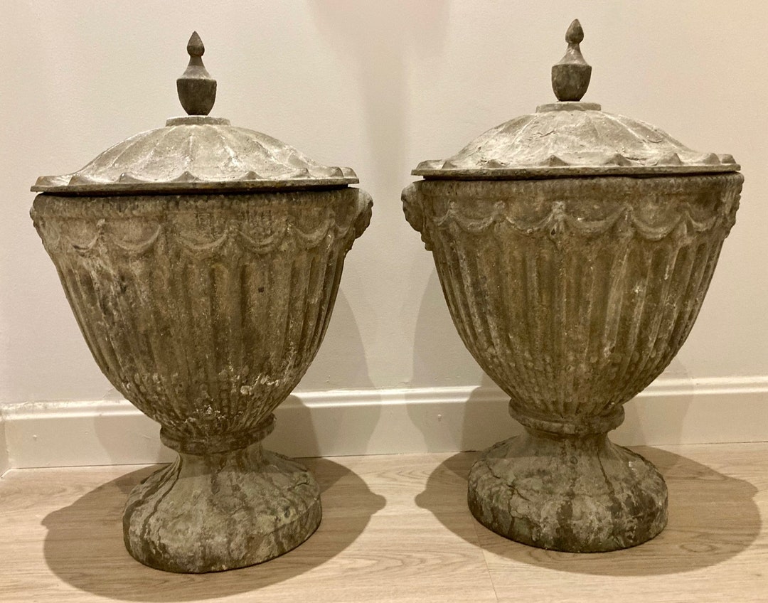 Pair of Cups English Regency Urns. Cast Iron - Etsy