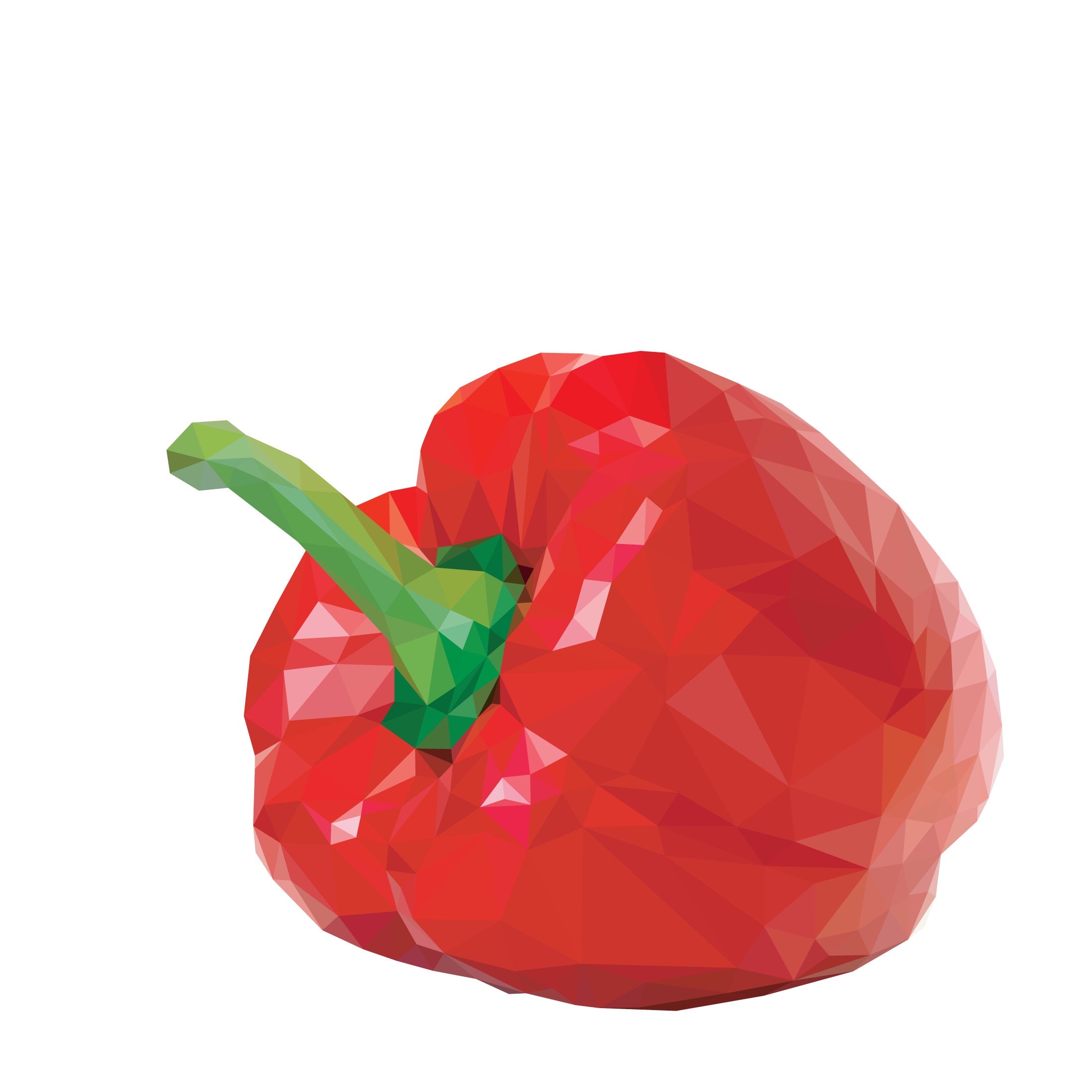 Bell Pepper - Low Poly Digital Art (download) - Etsy
