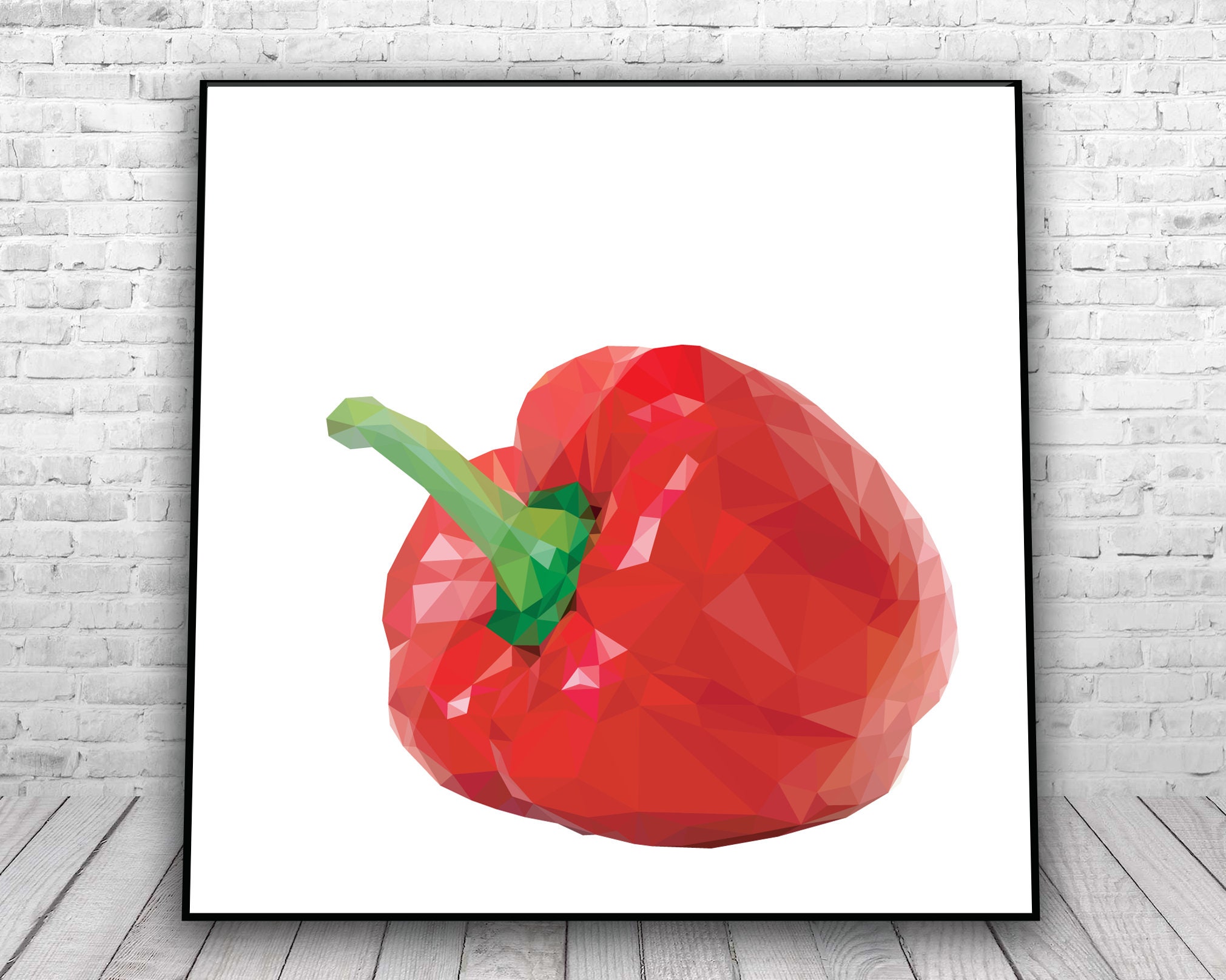 Bell Pepper - Low Poly Digital Art (download) - Etsy