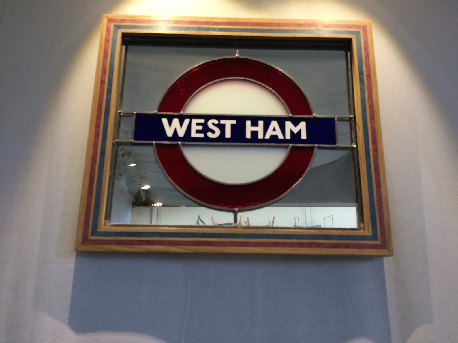 Stained Glass Mirrored London Tube Station Sign - Etsy UK