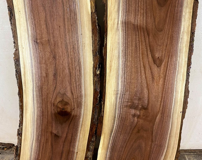 Black Walnut Live Edge Wood Kiln Dried and Planed 1x8-9.5x28 project ...