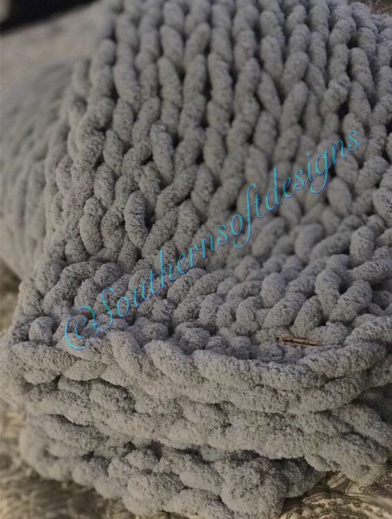 Gift Idea Unique Gift Shipped Chunky Knit Throw Gift | Etsy