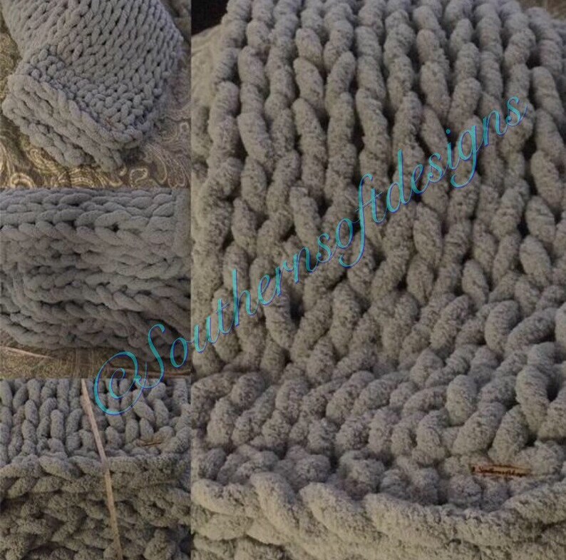 Gift Idea Unique Gift Shipped Chunky Knit Throw Gift - Etsy