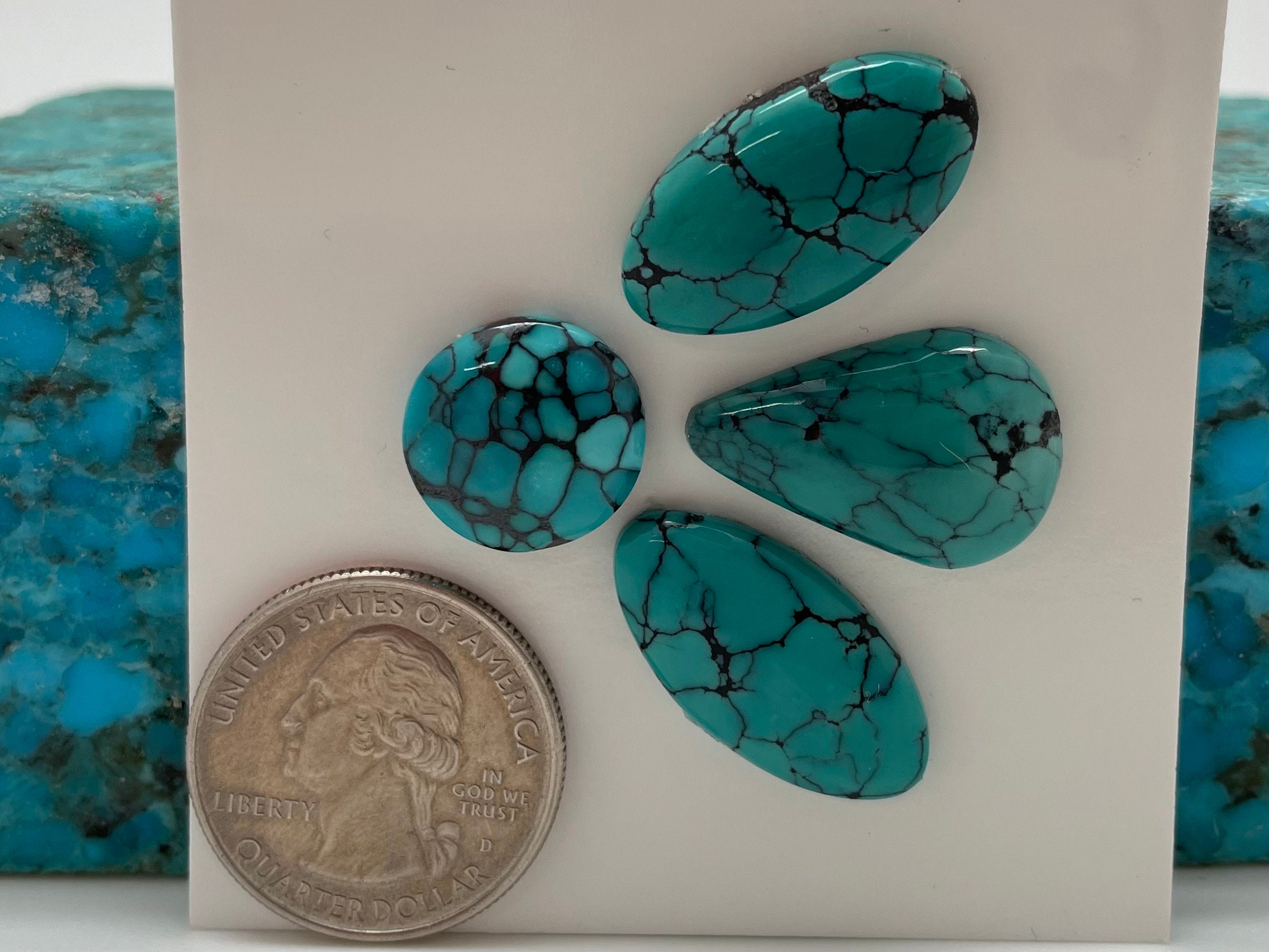 Vintage Hubei Chinese Turquoise Suites/ Freeform Cabochons/ - Etsy