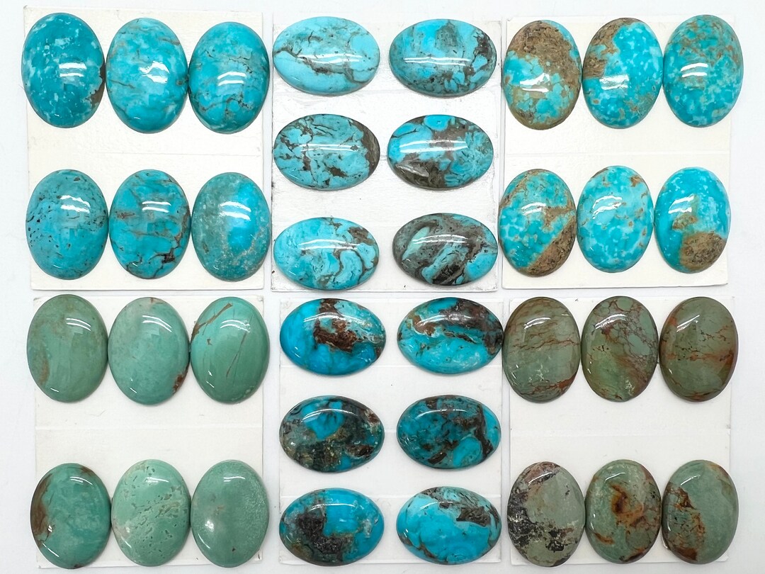 22x30mm OVAL - Kingman Turquoise Calibrated Cabochons - Sold ...