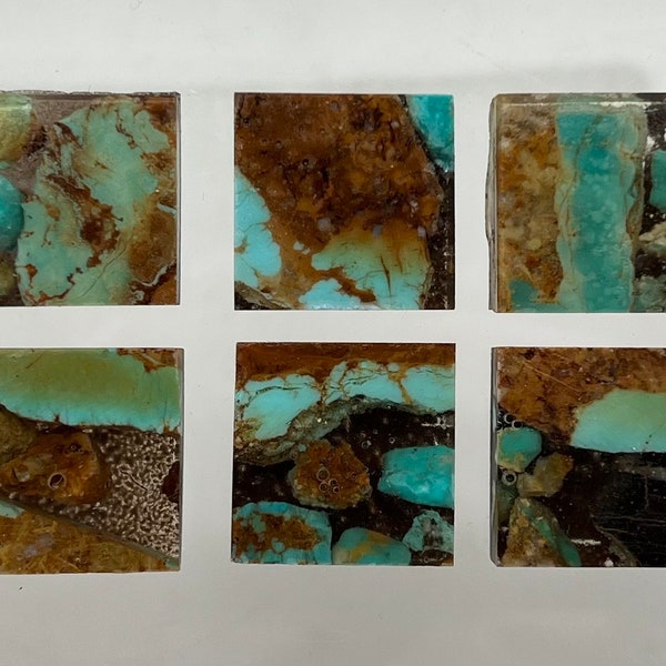 Turquoise Tiles - Etsy