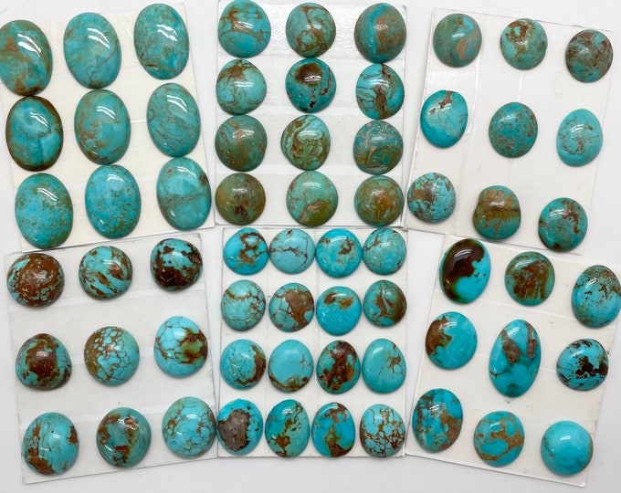 Kingman Turquoise Freeform Cabochons Stabilized Turquoise Undyed ...
