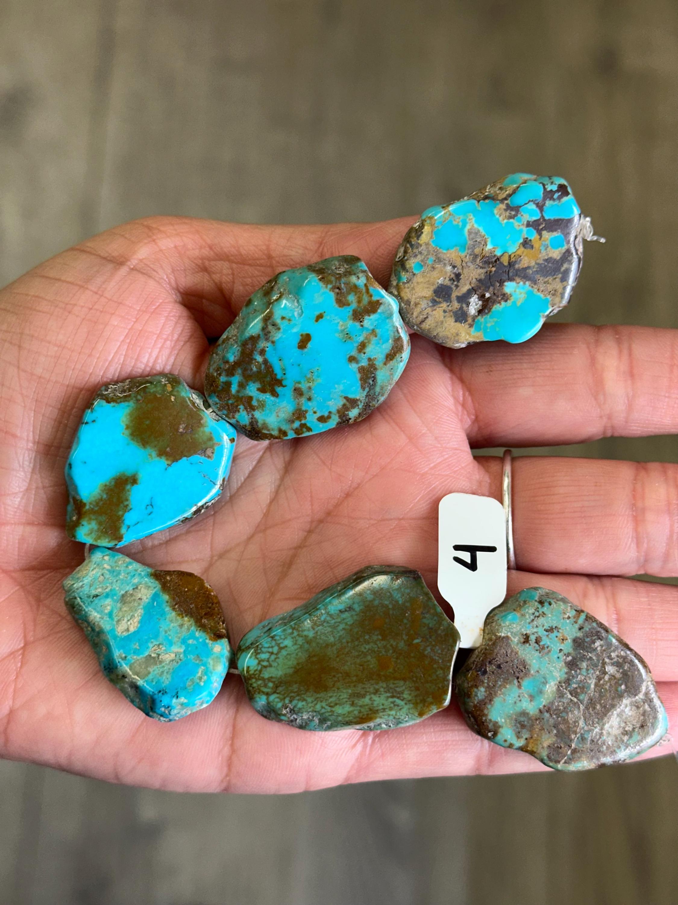 Kingman Turquoise Slab Beads - Sold by Strand - Group 3 - Etsy