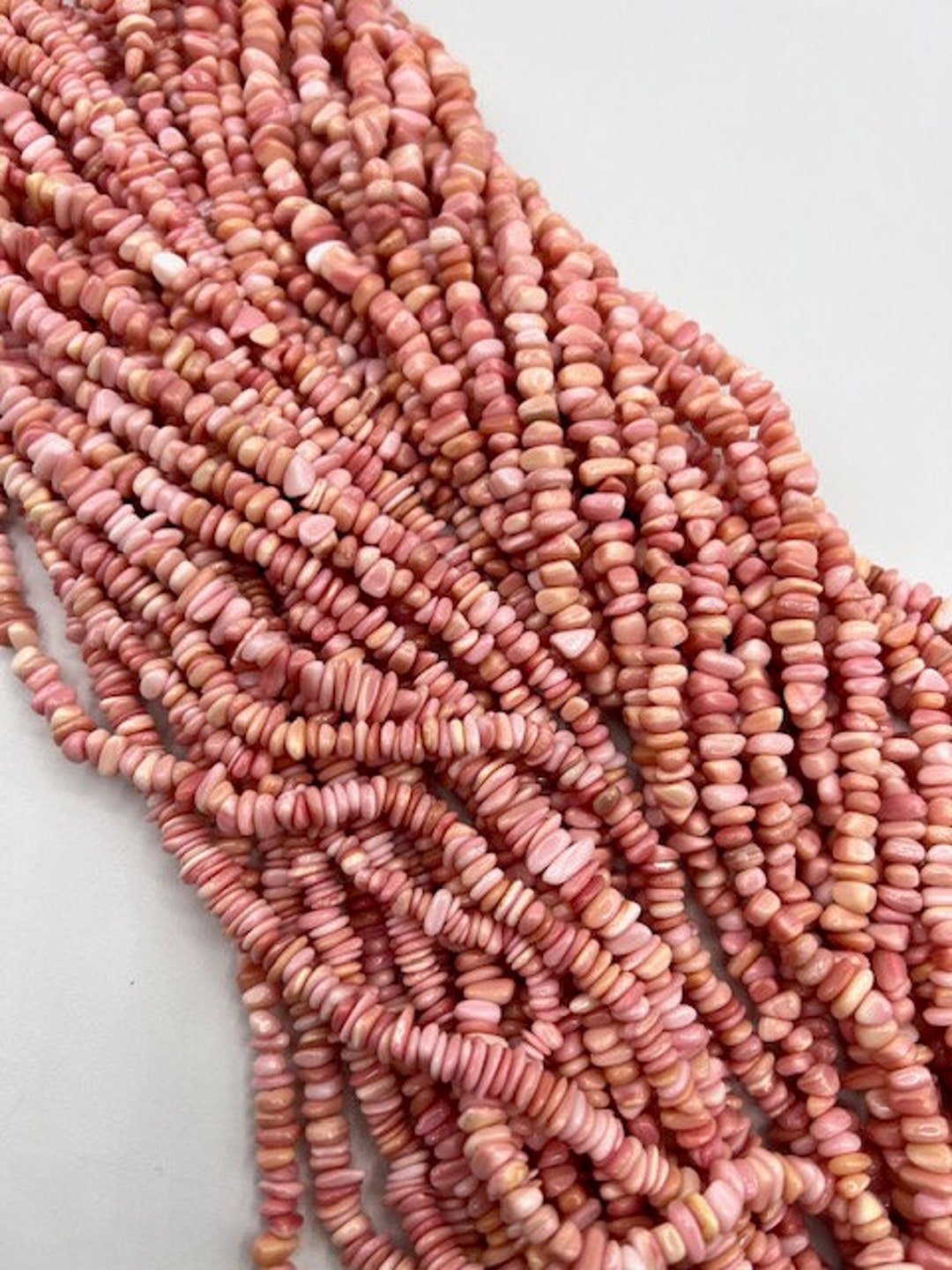 Pink Conch Shell Chip Strands 16 Strands Sold Individually - Etsy