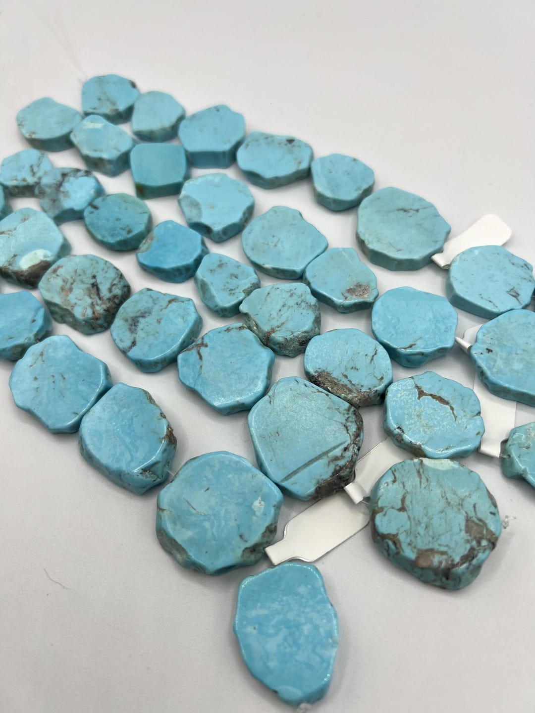 Kingman Turquoise Slab Beads - Sold by Strand - Group 1 - Etsy