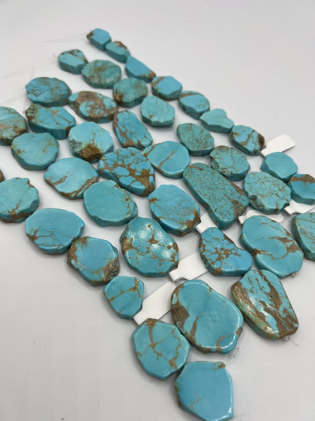 Kingman Turquoise Slab Beads - Sold by Strand - Group 2 - Etsy