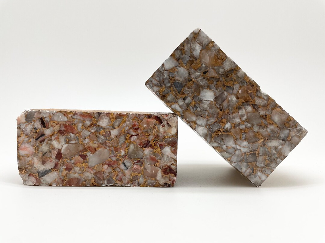 Calcite and Bronze Composite Brick/ Red Calcite, White Calcite/ Kingman ...