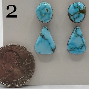 Red Matrix/polychrome Kingman Turquoise Freeform Cabochon Suites ...