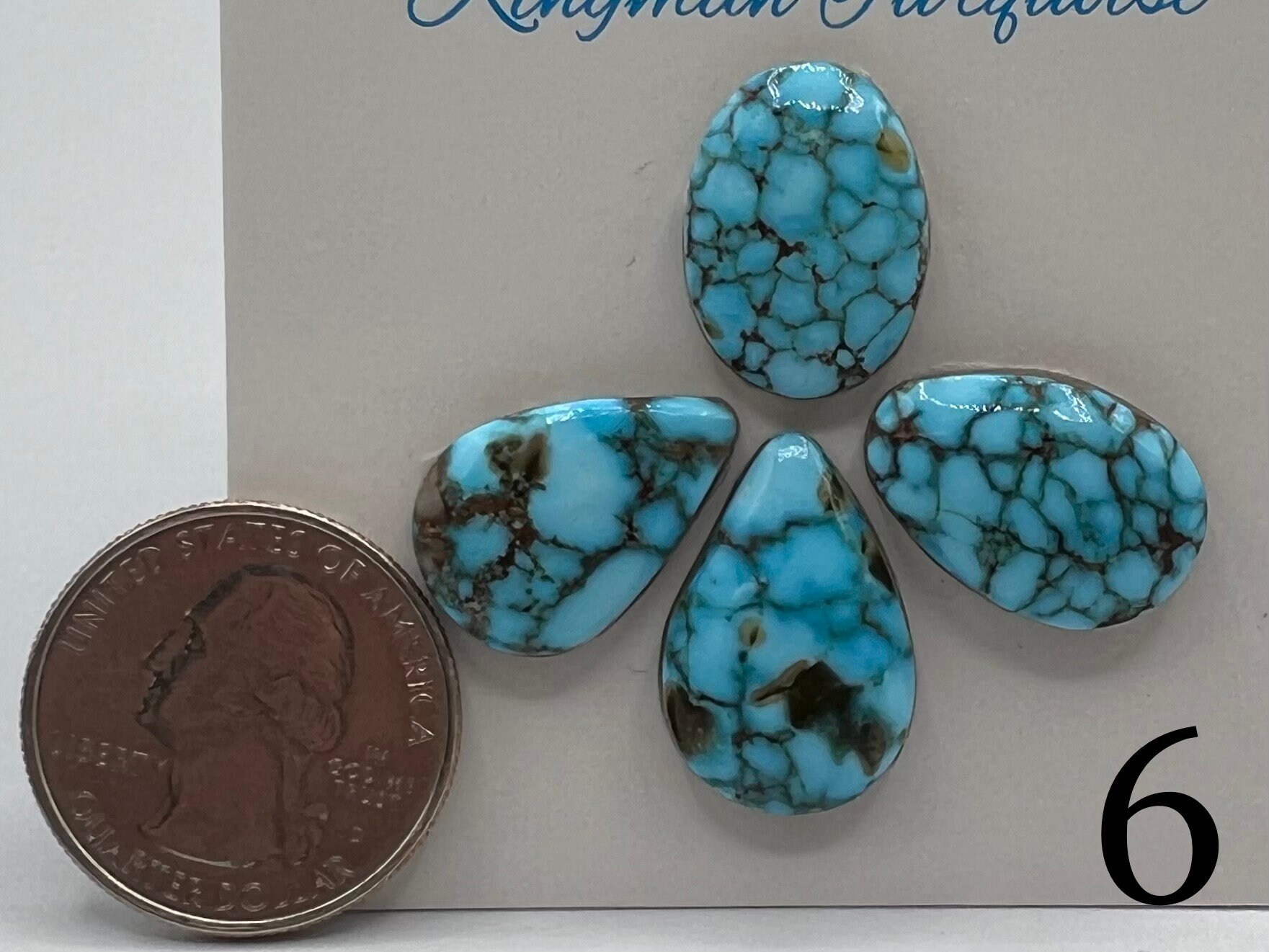 Red Matrix/polychrome Kingman Turquoise Freeform Cabochon - Etsy