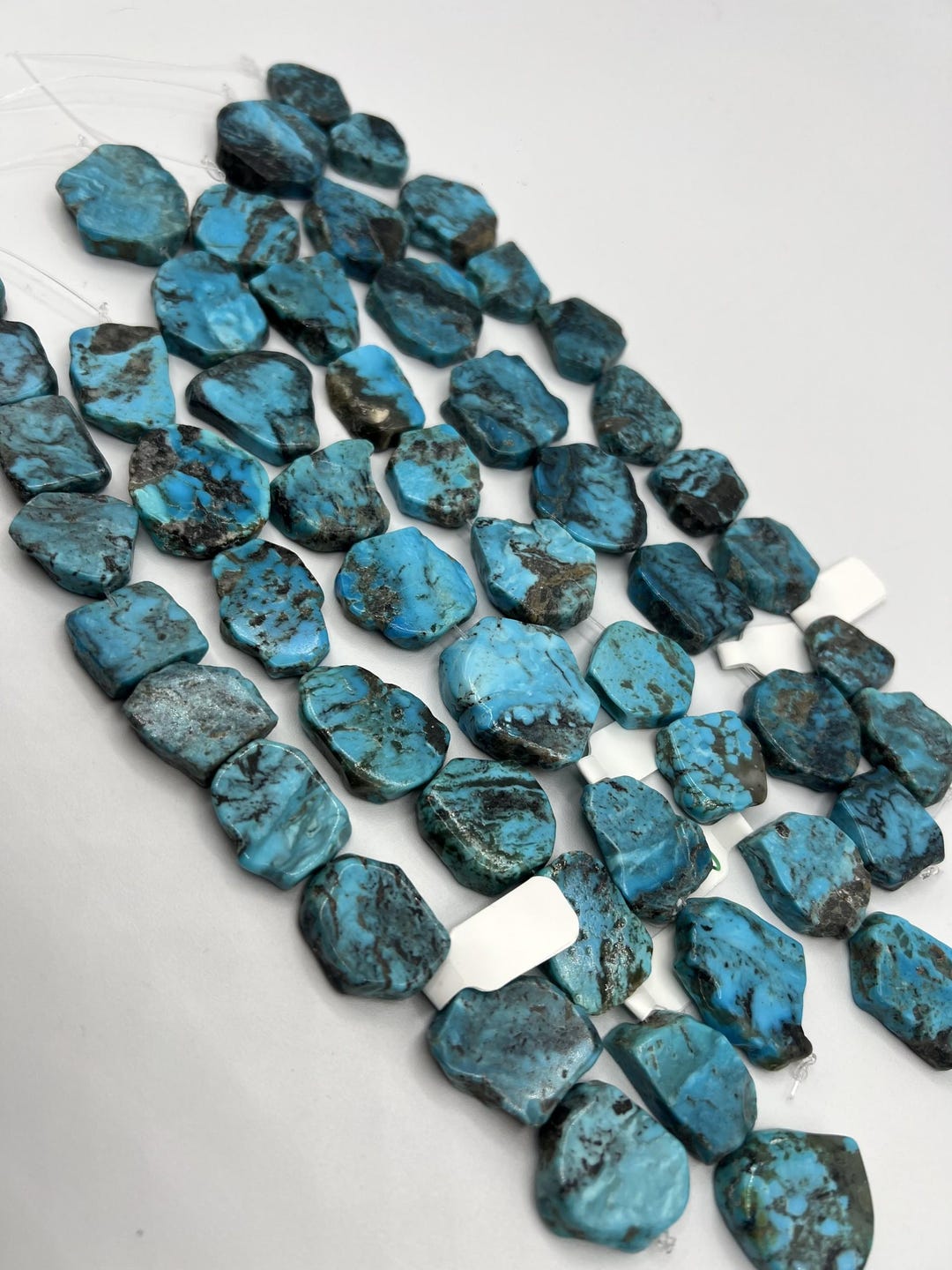 Kingman Turquoise Slab Beads - Sold by Strand - Group 3 - Etsy