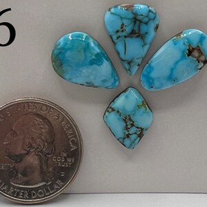 Red Matrix/polychrome Kingman Turquoise Freeform Cabochon Suites ...