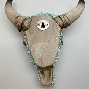 Kingman Turquoise Cow Skulls Sold Individually - Etsy